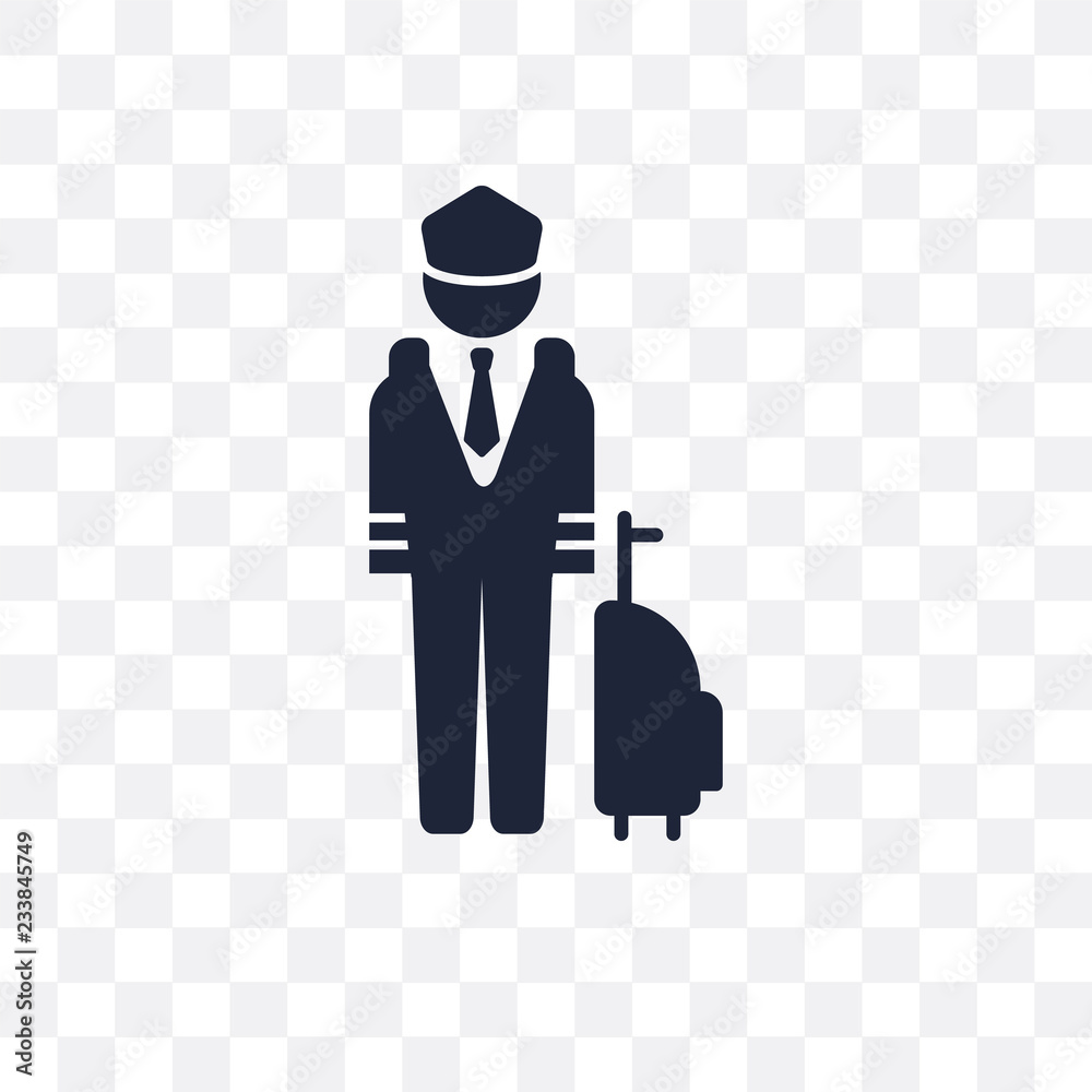 Pilot transparent icon. Pilot symbol design from Professions collection ...