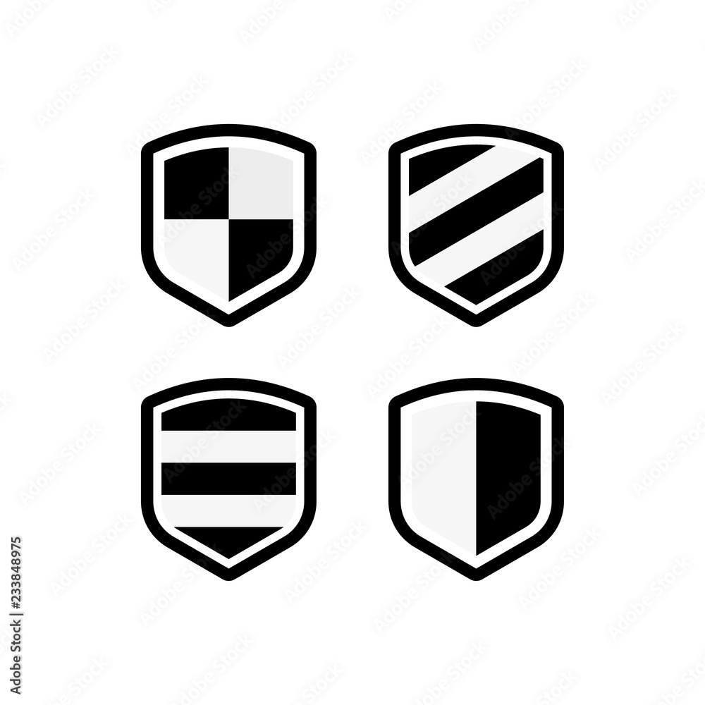 Shield Logo collection. vector illustration Stock Vector | Adobe Stock