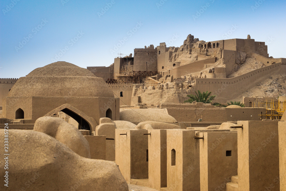 The ancient city of Bam in the south of Iran. Kerman. Stock Photo ...