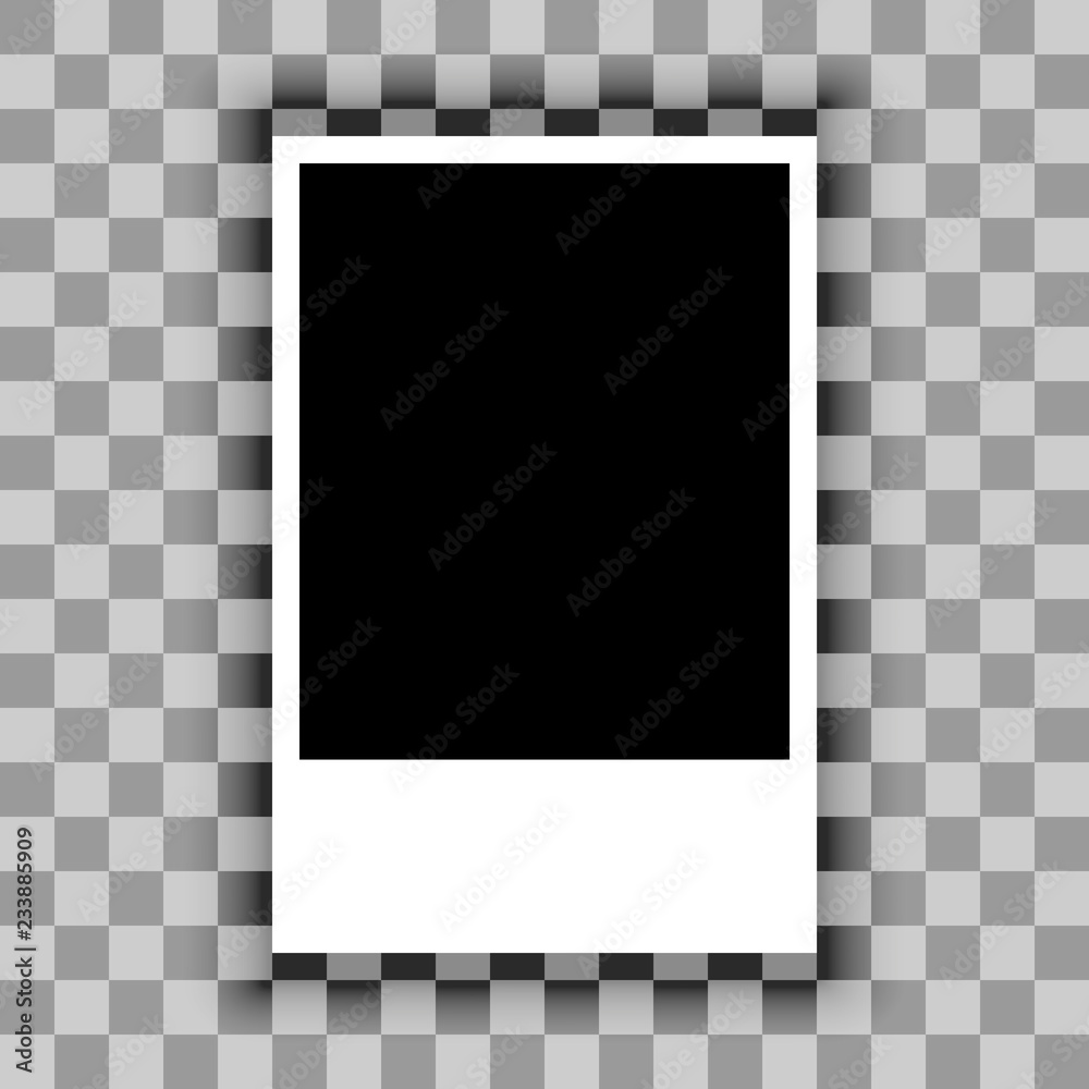 Blank of paper sheet on transparent background. Vector Stock Vector ...