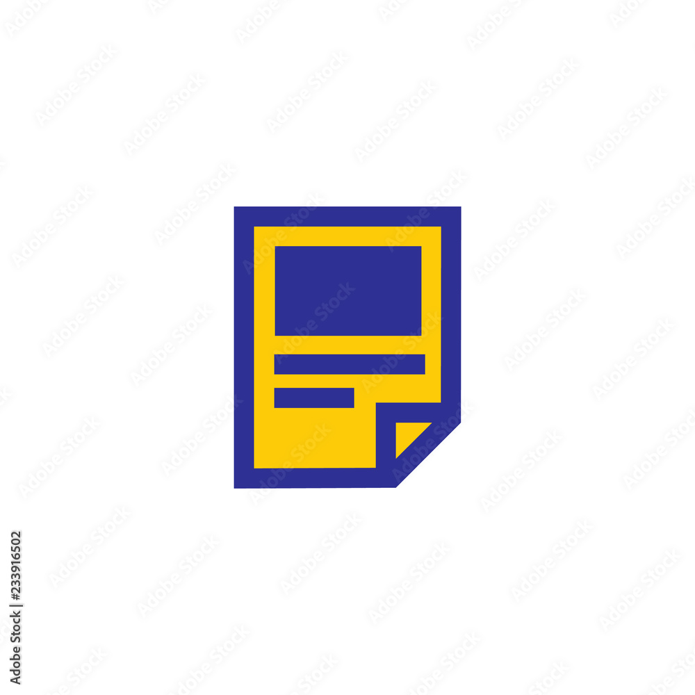 Note, notepad, list, form vector illustration icon symbol pictogram ...