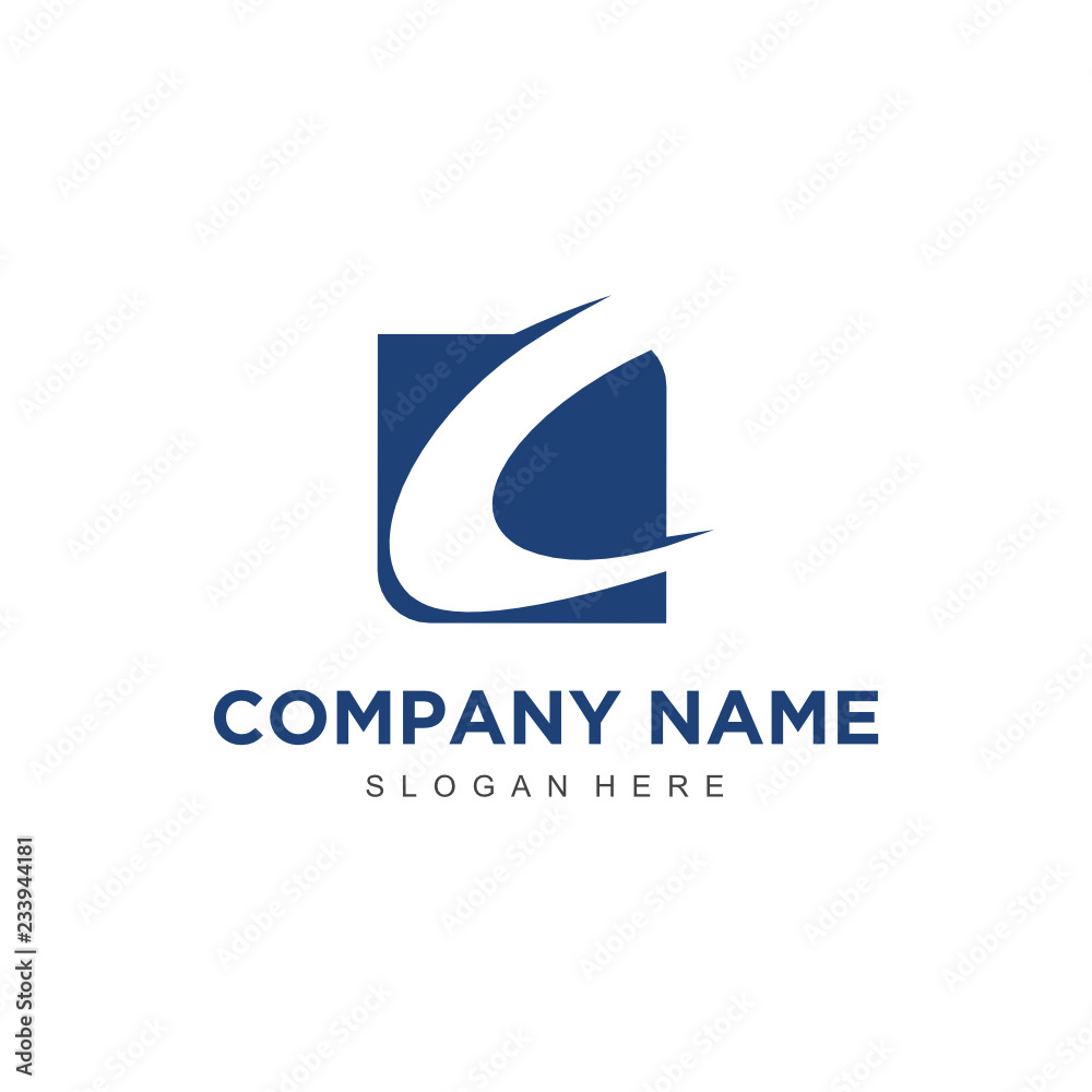Simple minimalistic modern professional logo design letter C vector EPS ...