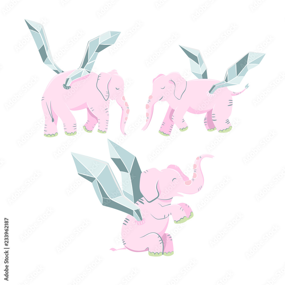 Pink Flying Elephant