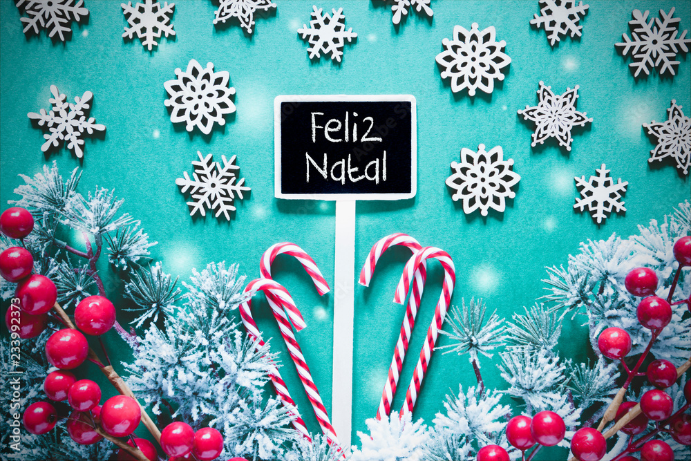 Black Christmas Sign,Lights, Feliz Natal Means Merry Christmas Stock ...