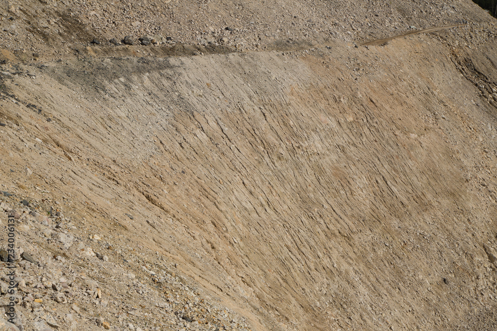 feldspar ore mine quarry with rocks dump mining technology Stock Photo ...