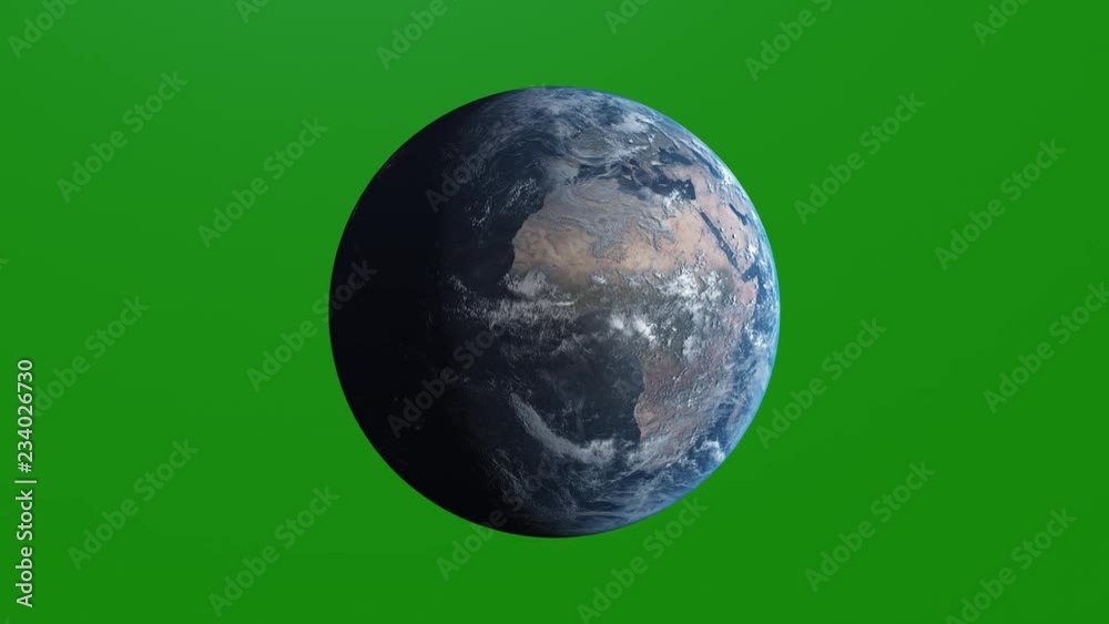 Ultra Realistic Earth Rotating, 4K. Perfect for your own background ...