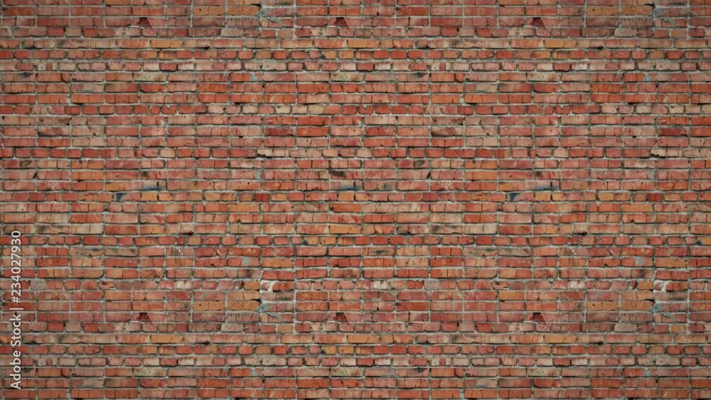 moving background, old brick wall Stock Video | Adobe Stock