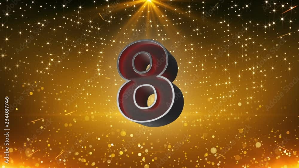 celebration countdown numbers Stock Video | Adobe Stock