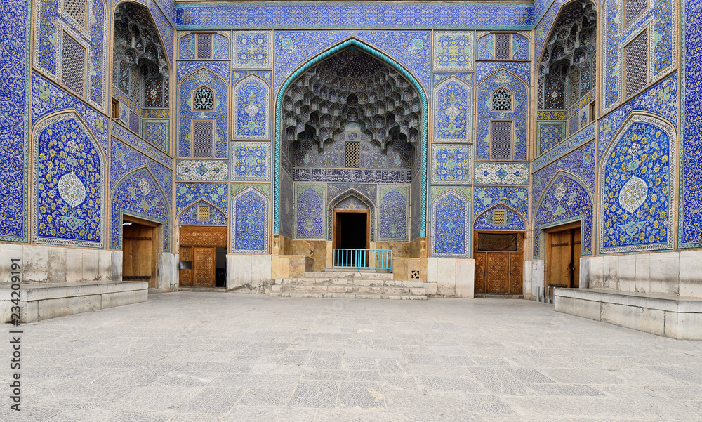 Poster Main gate to Sheikh Lotfollah Mosque is one of the architectural ...