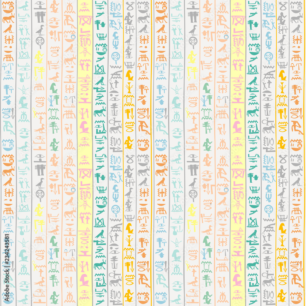 Background with Egyptian hieroglyphs Stock Vector | Adobe Stock