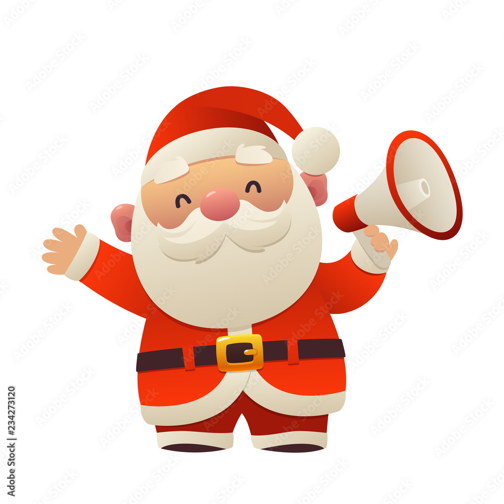 Cute Cartoon Santa Claus