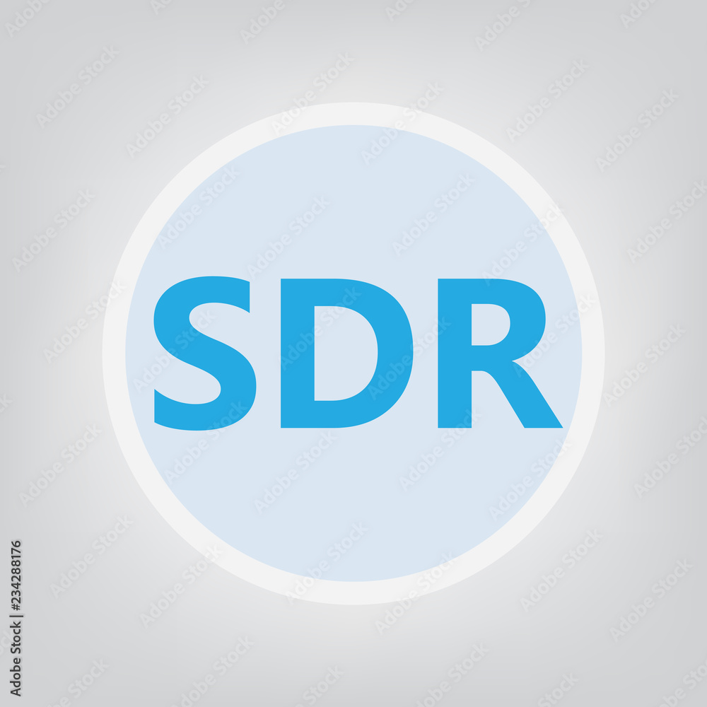 SDR (Software-defined radio) acronym- vector illustration Stock Vector ...