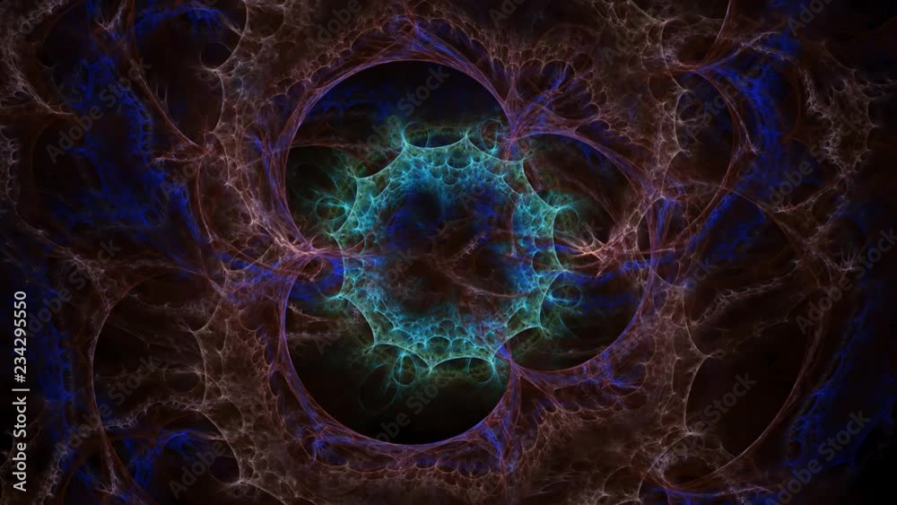 Abstract seamless motion background. Color changing shapes like a lace ...