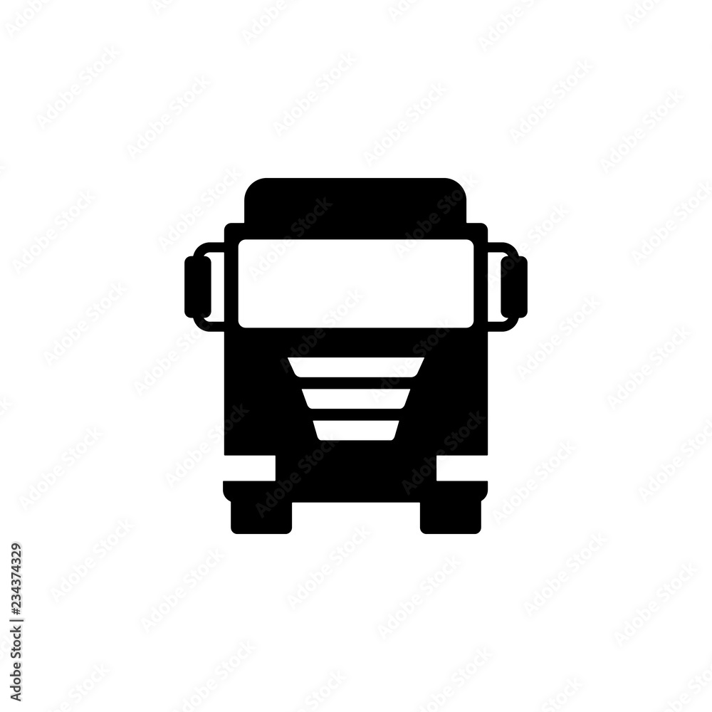 front view truck, auto icon. Element of transport front view icon for ...