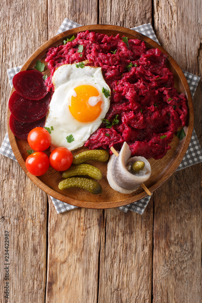 Foto de German cuisine Labskaus is a mashed potato, corned beef and ...