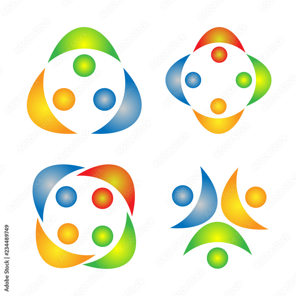 Team work, logo, education, people, celebration, partner symbol, group ...
