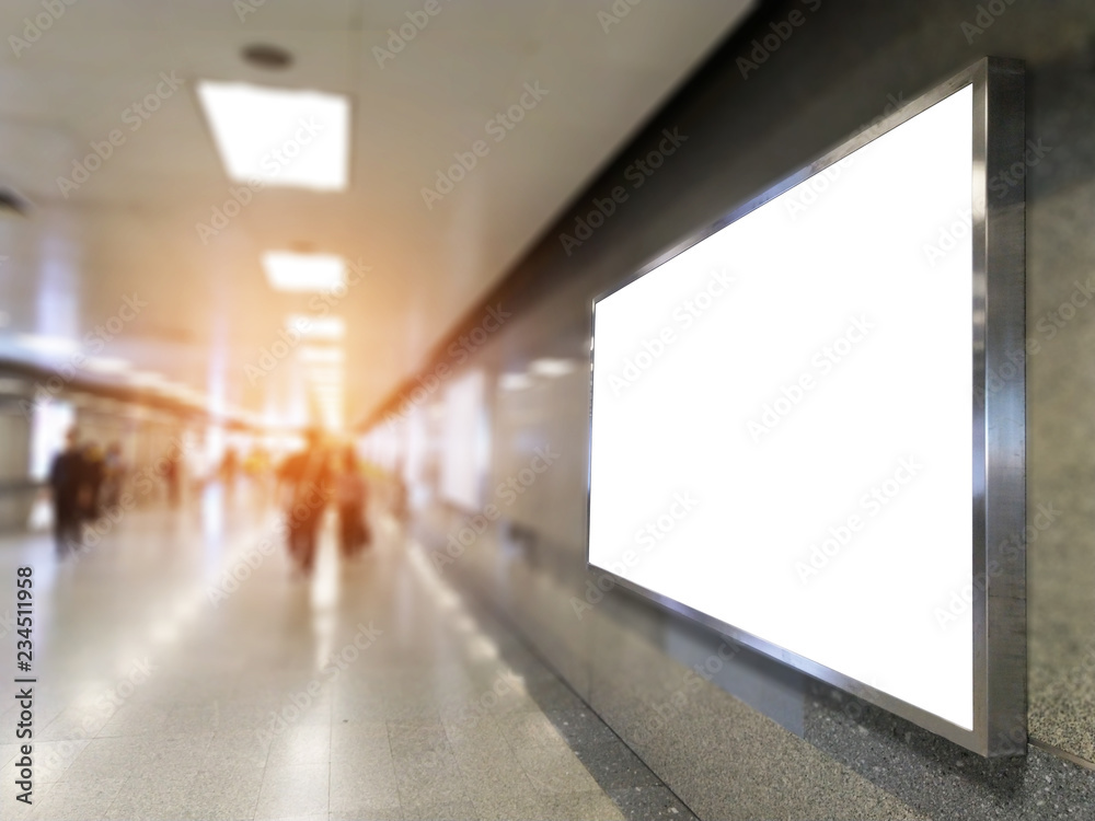billboard big blank white LED screen perspective horizontal outstanding ...