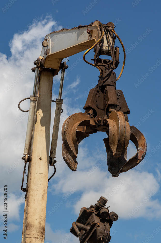 collection and disposal of scrap metal (scrap drive, disposal), loading ...