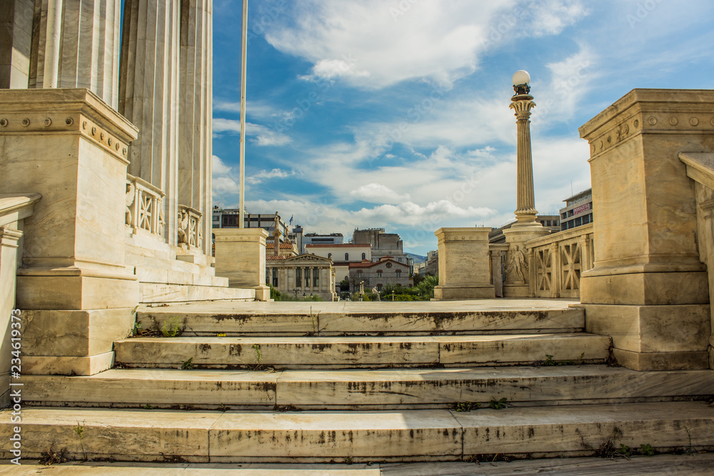Great example of Roman architecture for tourists marble palace facade ...