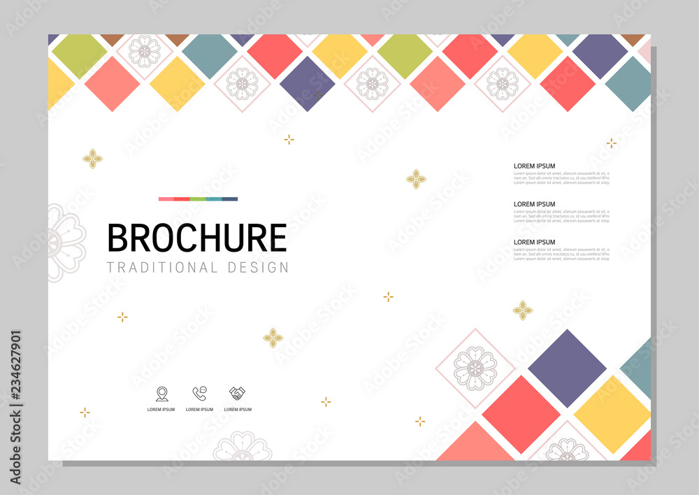 Traditional Korea template Stock Vector | Adobe Stock