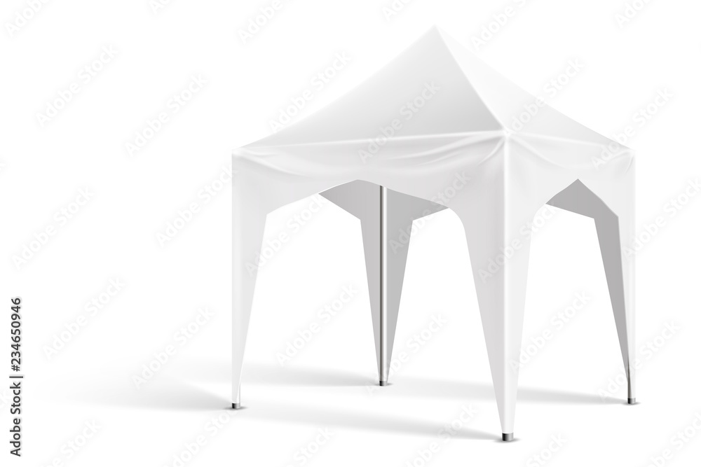 Vector outdoor exhibition tent pop up marquee mock Stock Vector | Adobe ...