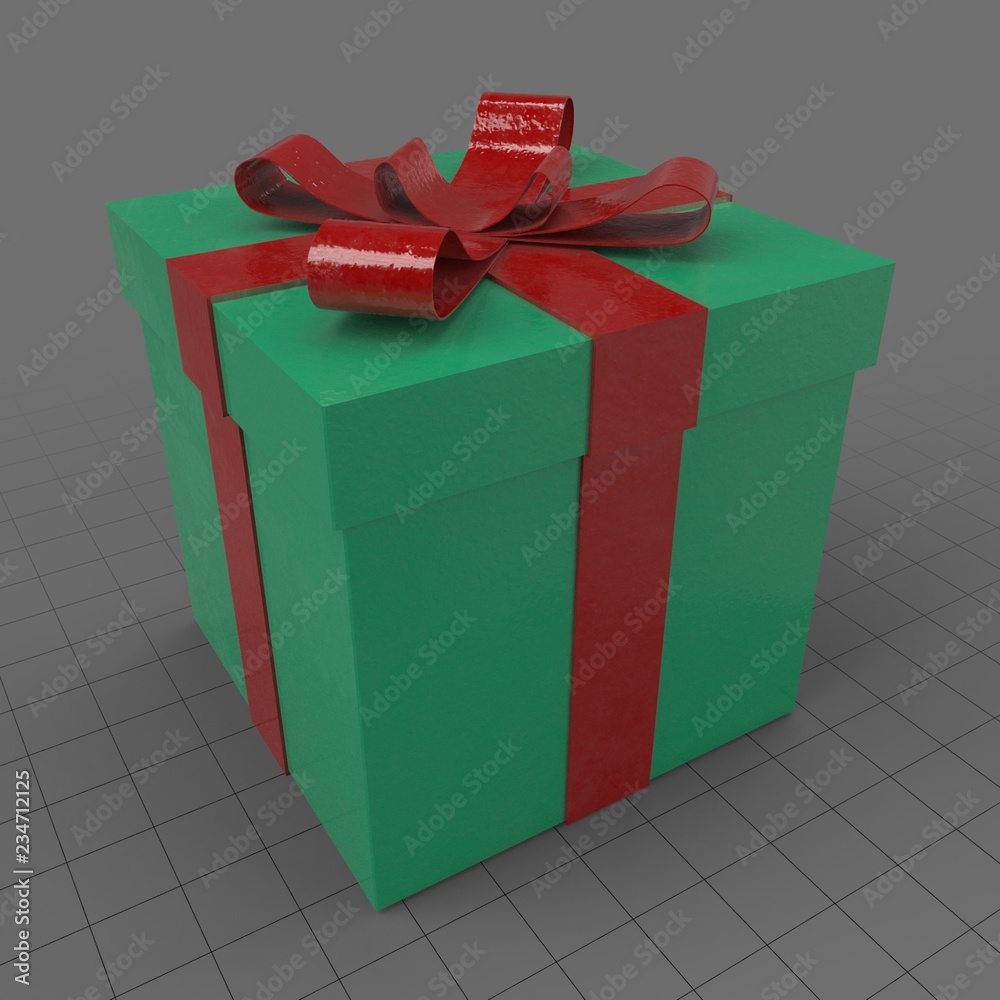 Christmas present Stock 3D asset | Adobe Stock