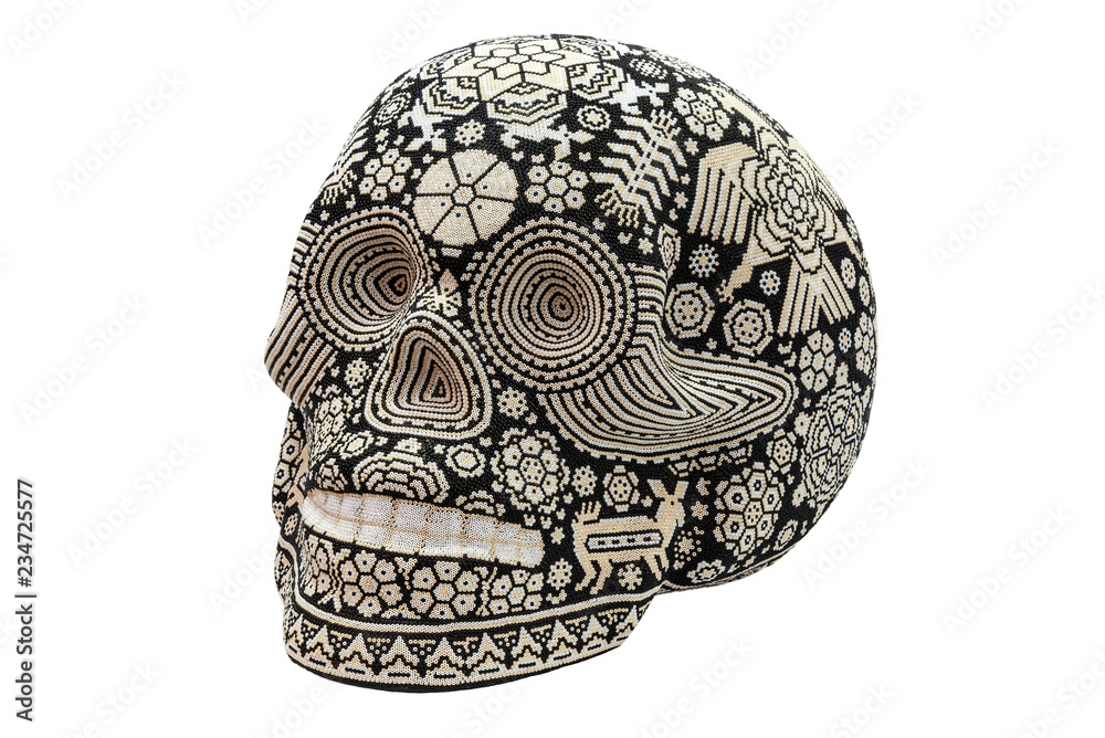 Human skulls made with millions of beads. These crafted skulls are made ...