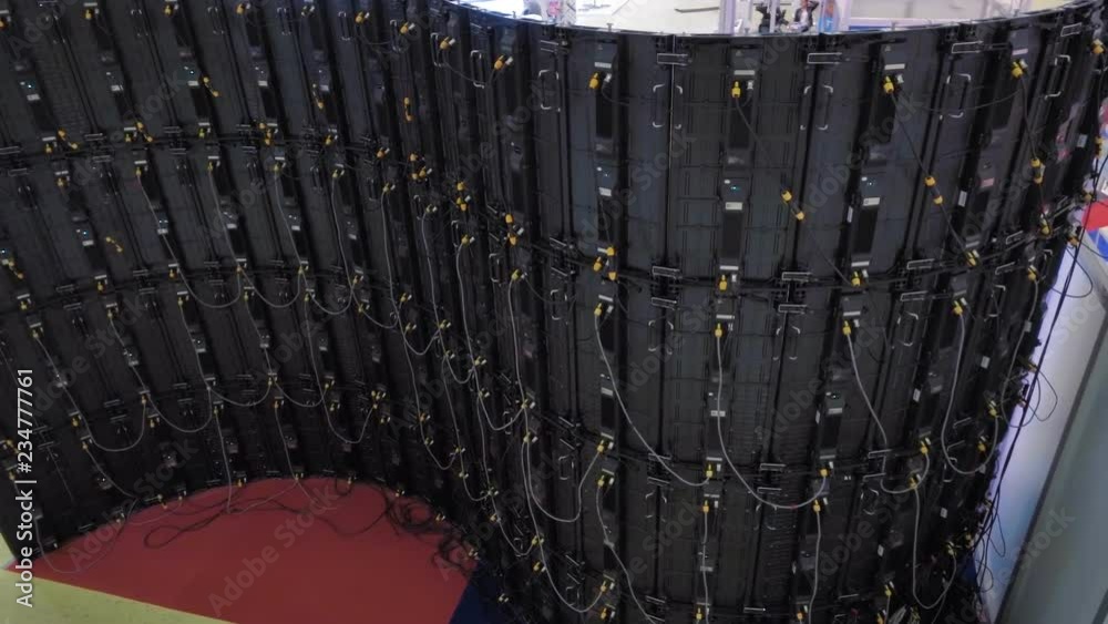 Vidéo Stock Technology for creating huge video screens - a small LED ...