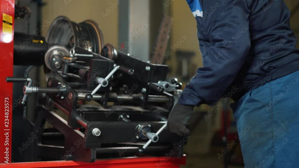 Equipment for car service and repair - tire machine for rolling and ...