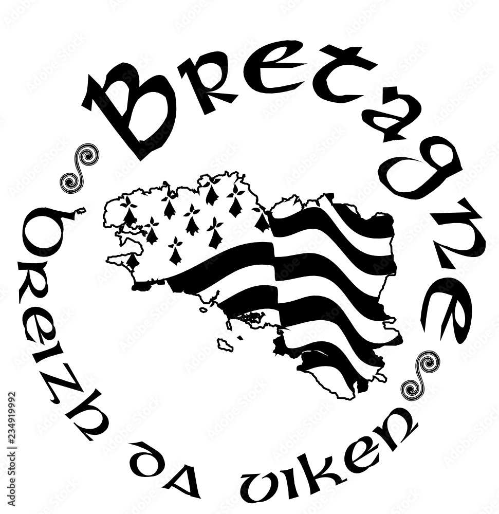 logo Drapeau de la Bretagne Stock Vector | Adobe Stock