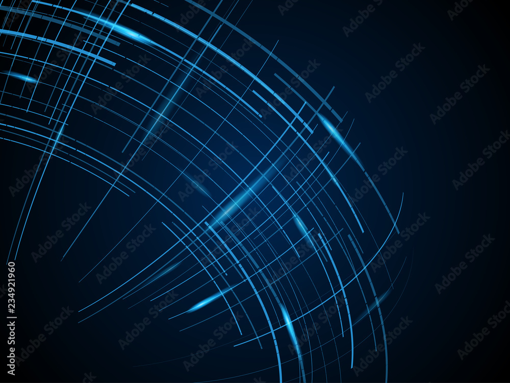Technology background with lines. Vector illustration. Stock Vector ...