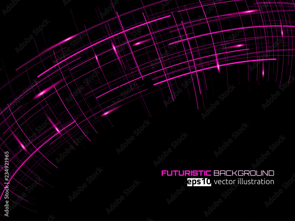 Technology background with lines. Vector illustration. Stock Vector ...