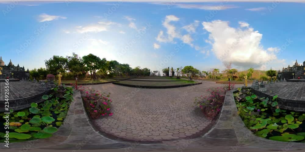 vr360 buddhist temple Brahma Vihara Arama with statues of the gods ...