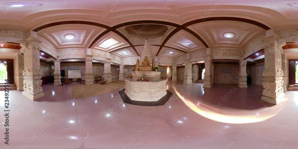 vr360 buddhist temple Brahma Vihara Arama with statues of the gods ...
