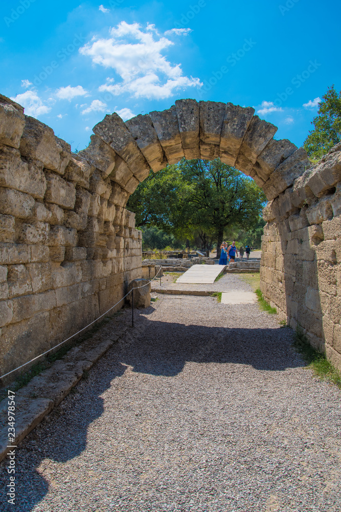 The arched passageway, the Krypte was the official entrance to the ...