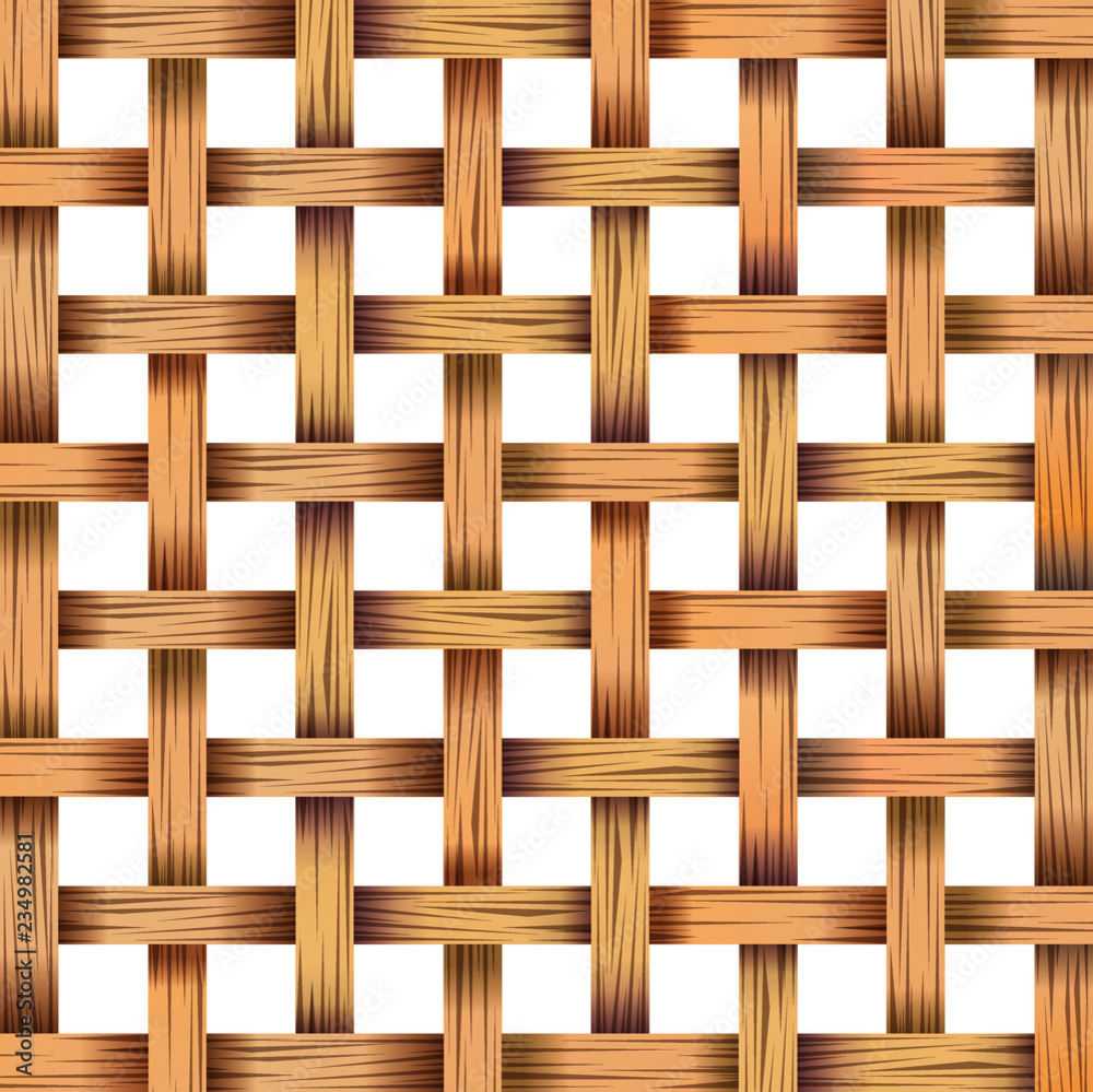 Vector illustration. Bamboo mat rug texture. Seamless pattern. Stock ...