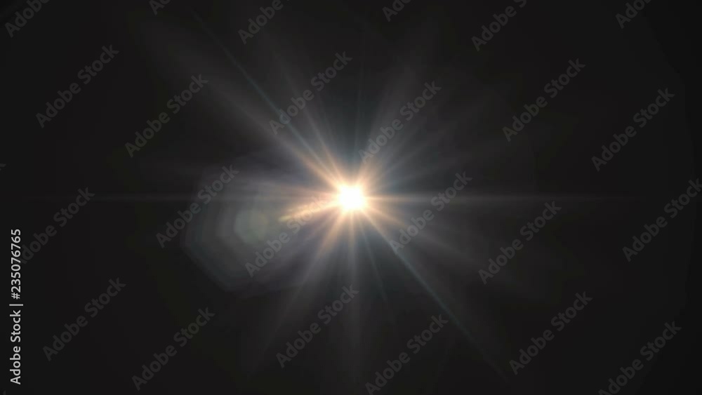 Optical sun lens flares light effect. 4K animation. Stock Video | Adobe ...