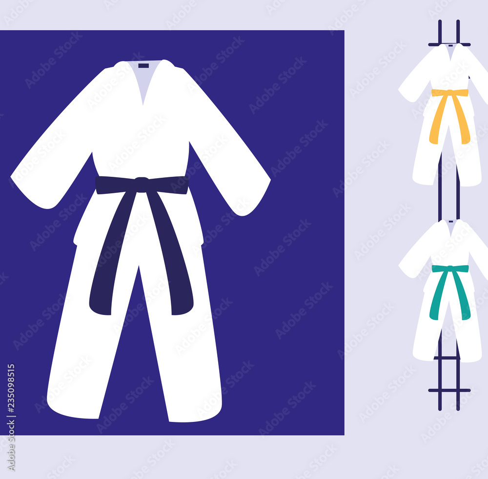 karate suits design Stock Vector | Adobe Stock