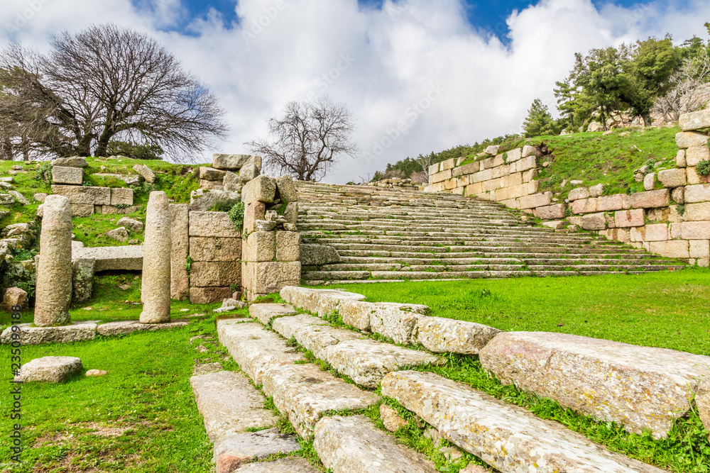 Labranda archaeological site, where the the temple of Zeus Labraundeus ...