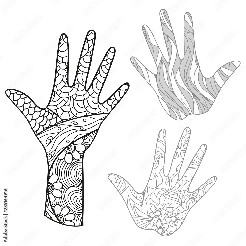 Hand Zentangle Hands Patterns Zentangles Doodle Doodles Drawings Ink ...