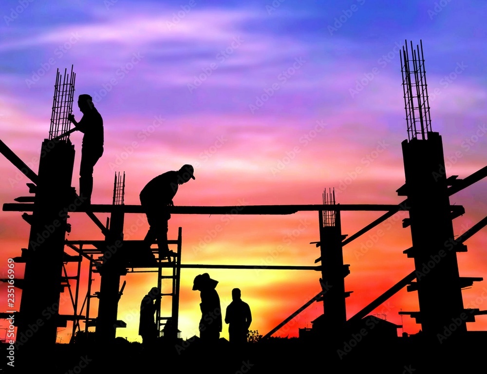 Building Construction Silhouette