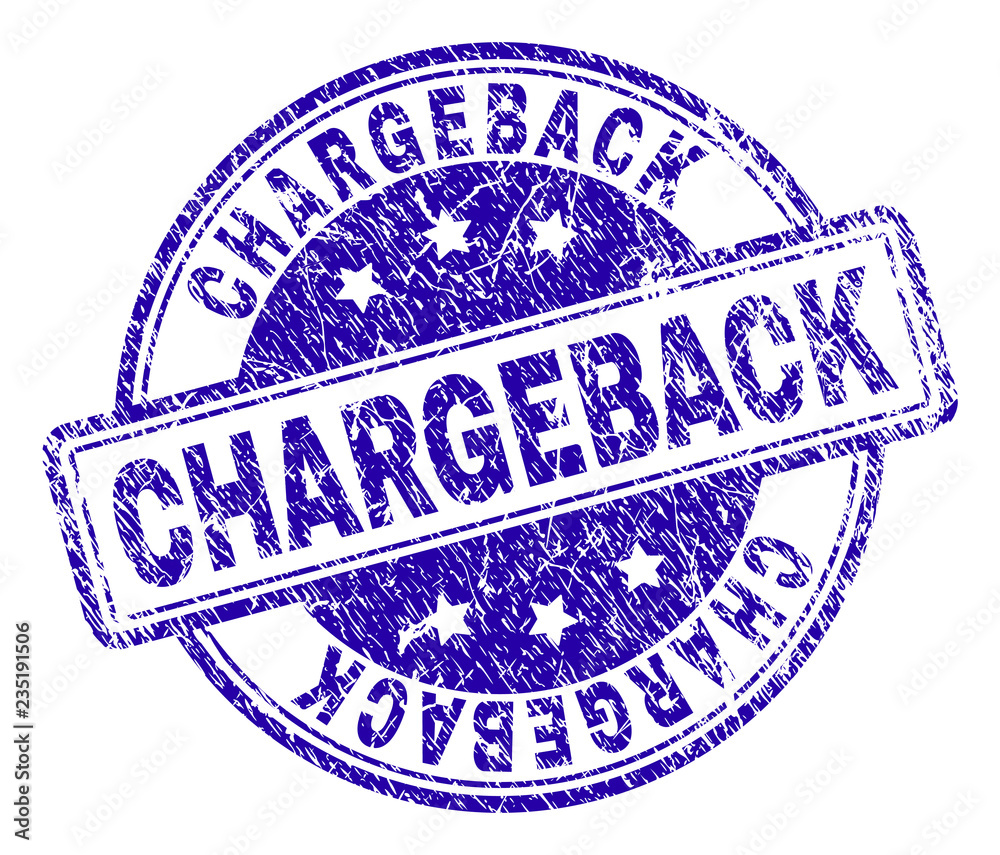 CHARGEBACK stamp seal imprint with grunge texture. Designed with ...