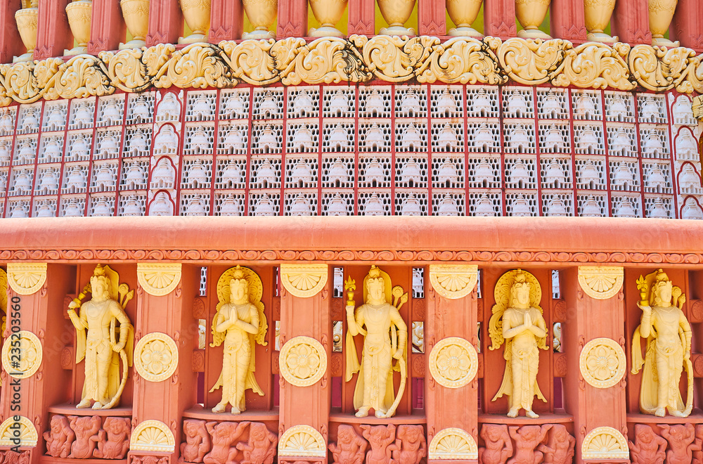 Exterior of pagoda of Sitagu International Buddhist Academy is ...