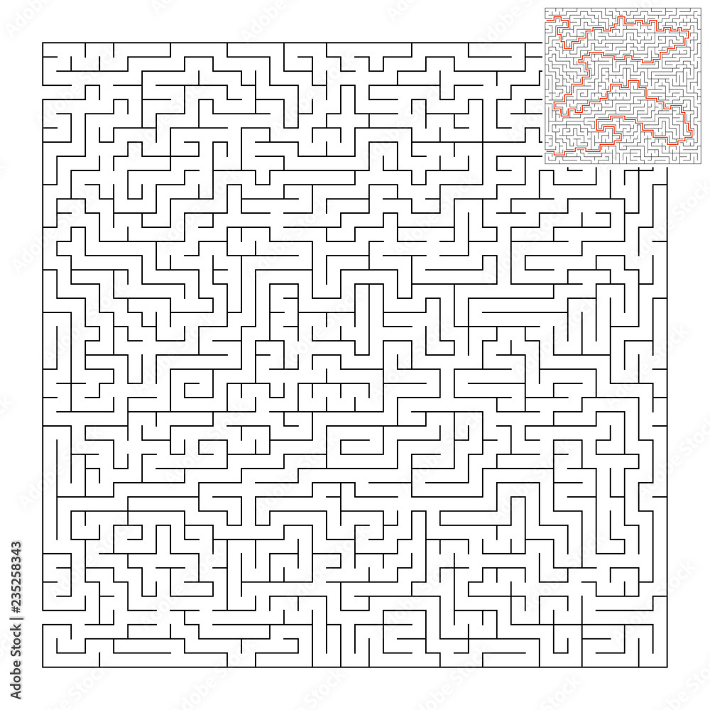 Difficult Maze For Kids