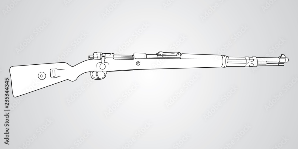 Karabiner 98K rifle Stock Vector | Adobe Stock