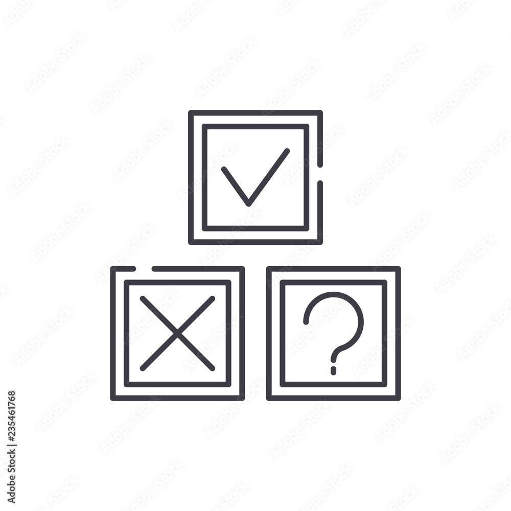 Rebus line icon concept. Rebus vector linear illustration, sign, symbol ...