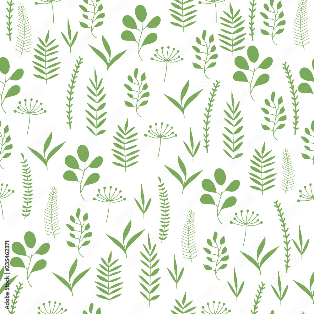 Green Scandinavian Wallpaper