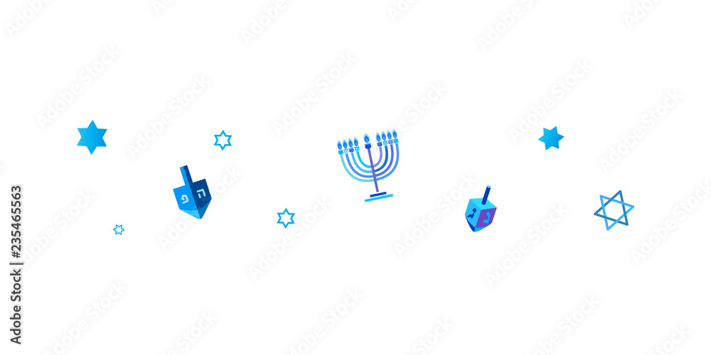 Israel 70 Jewish holiday Hanukkah border frame traditional Chanukah ...