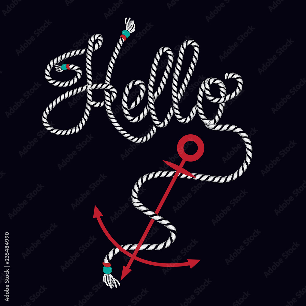 Nautical Rope Stencils