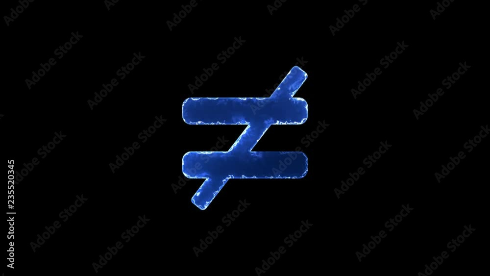 Blue Does Not Equal Sign